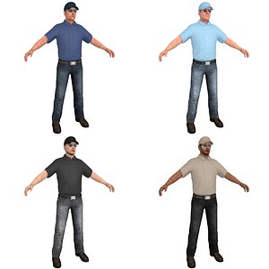 packed 12 f1 drivers 3d model