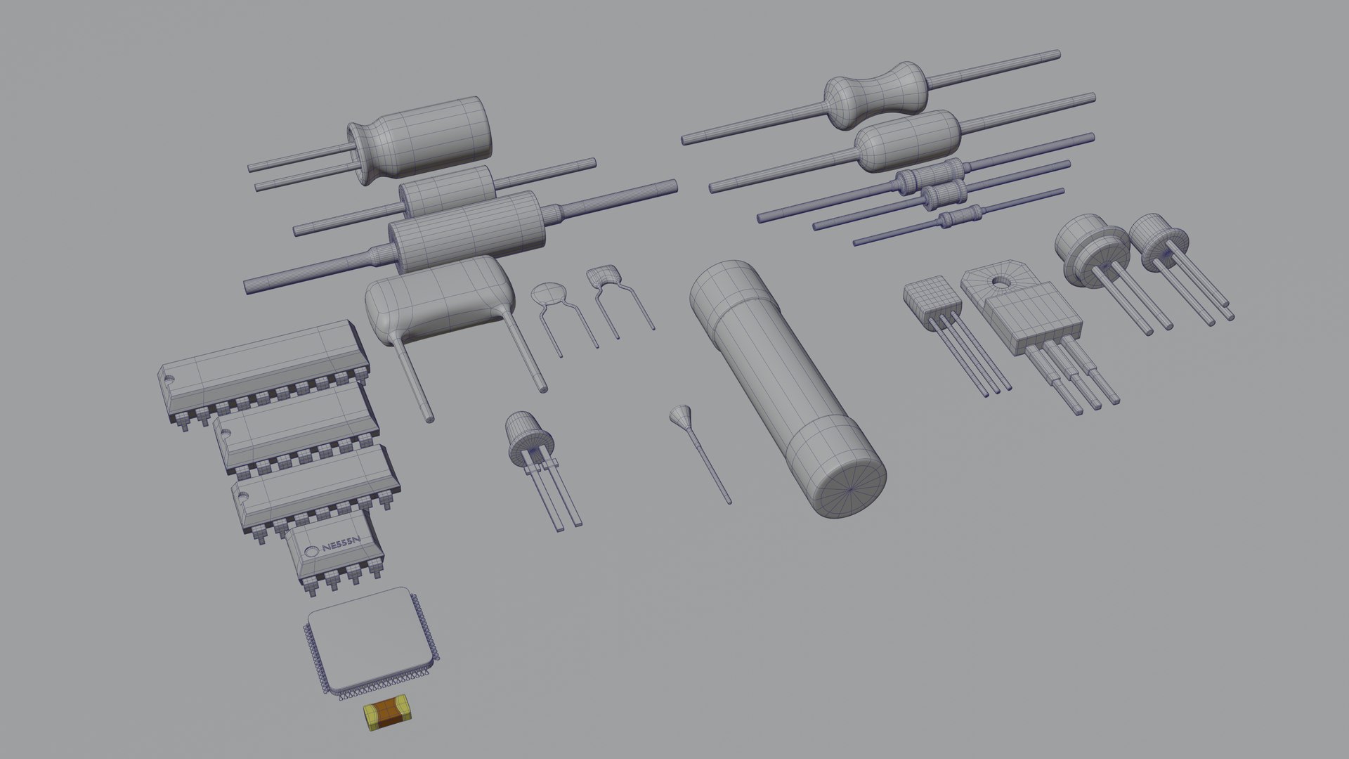 3D Electronic Components - TurboSquid 1792079