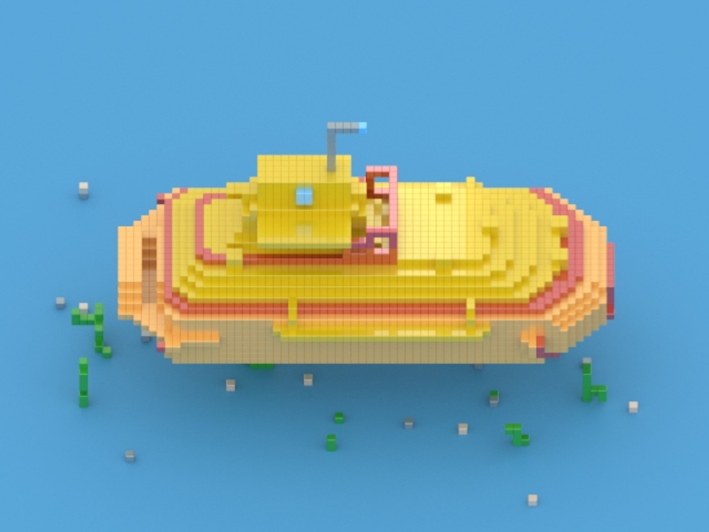 Max Yellow Submarine Pixelart
