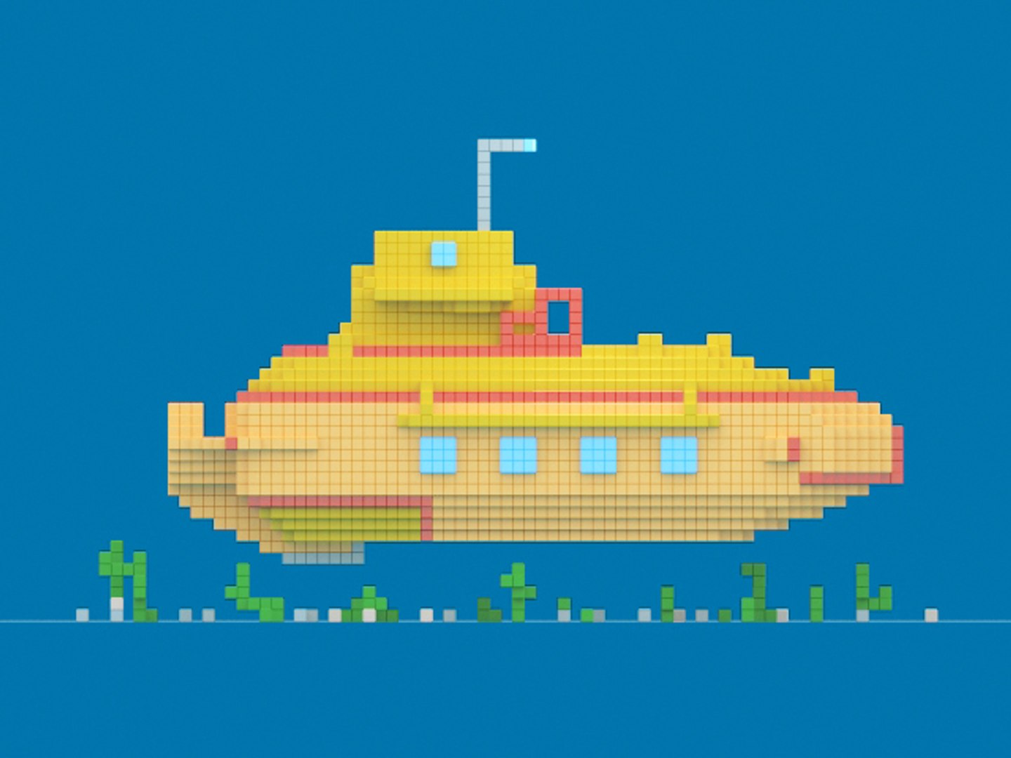 Max Yellow Submarine Pixelart