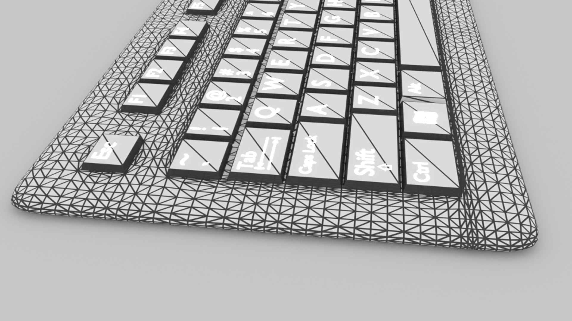 Wireless Keyboard Computer 3d 3ds