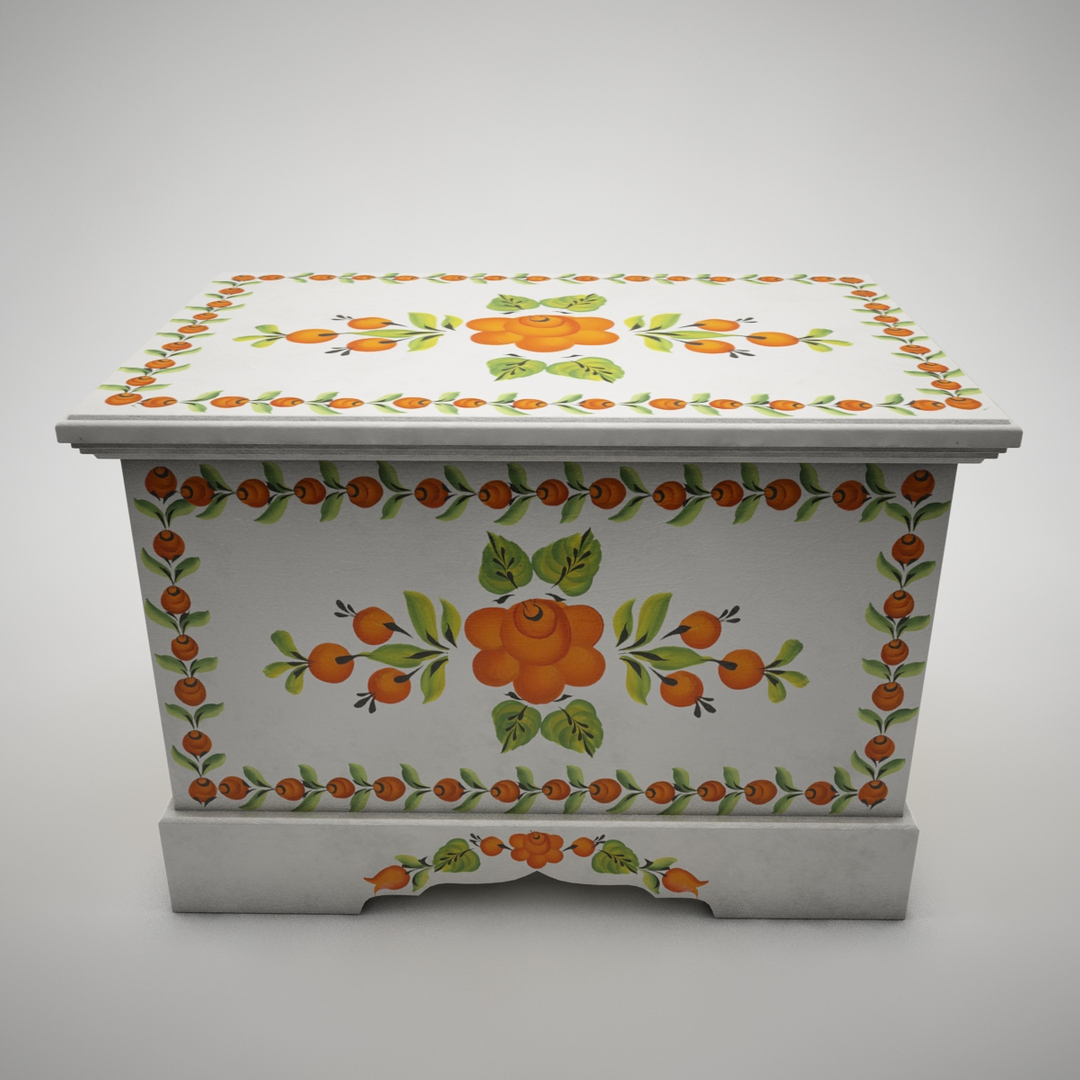 3d model painted box