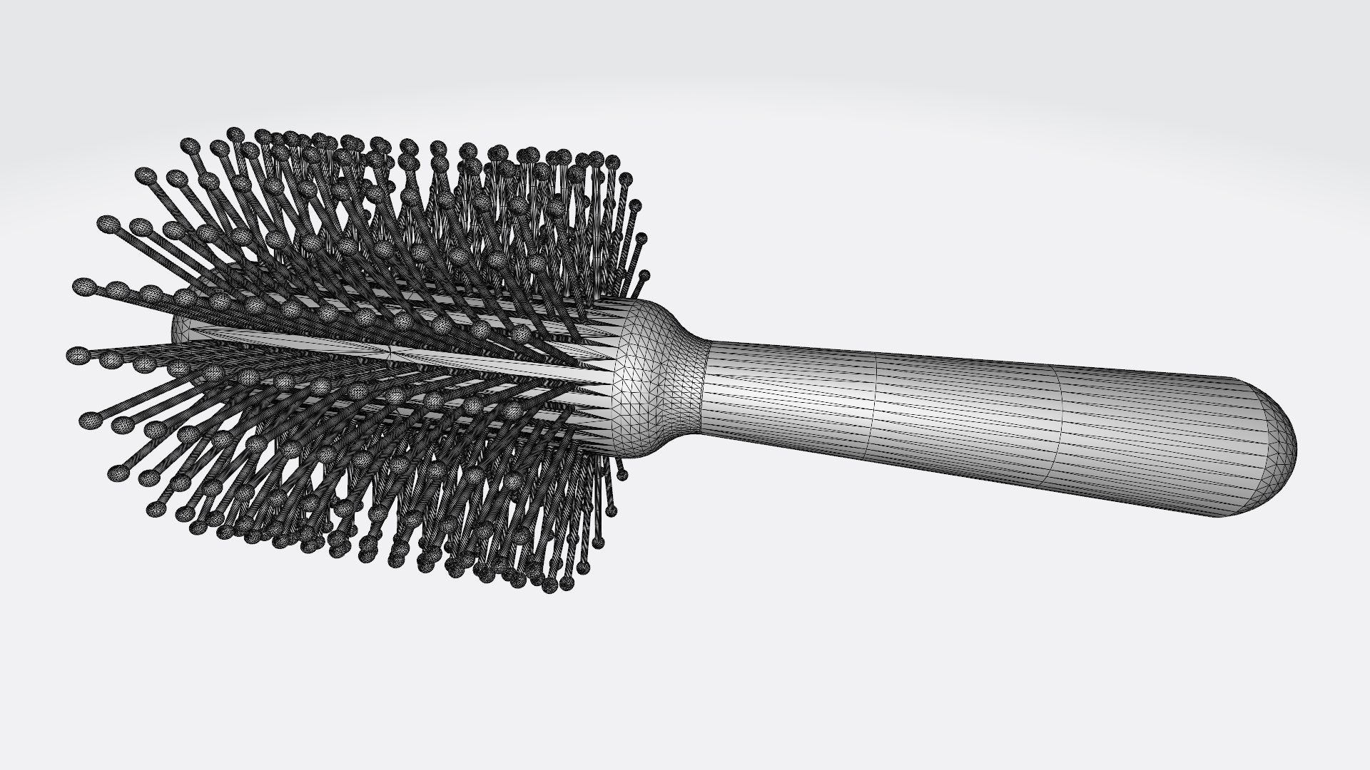 Round Hair Brush 3D Model - TurboSquid 2287028