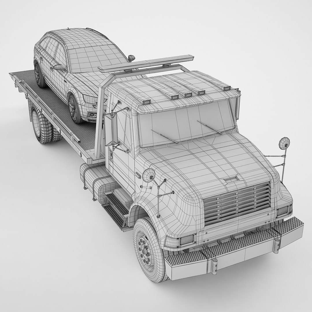 3D tow truck big - TurboSquid 1232700