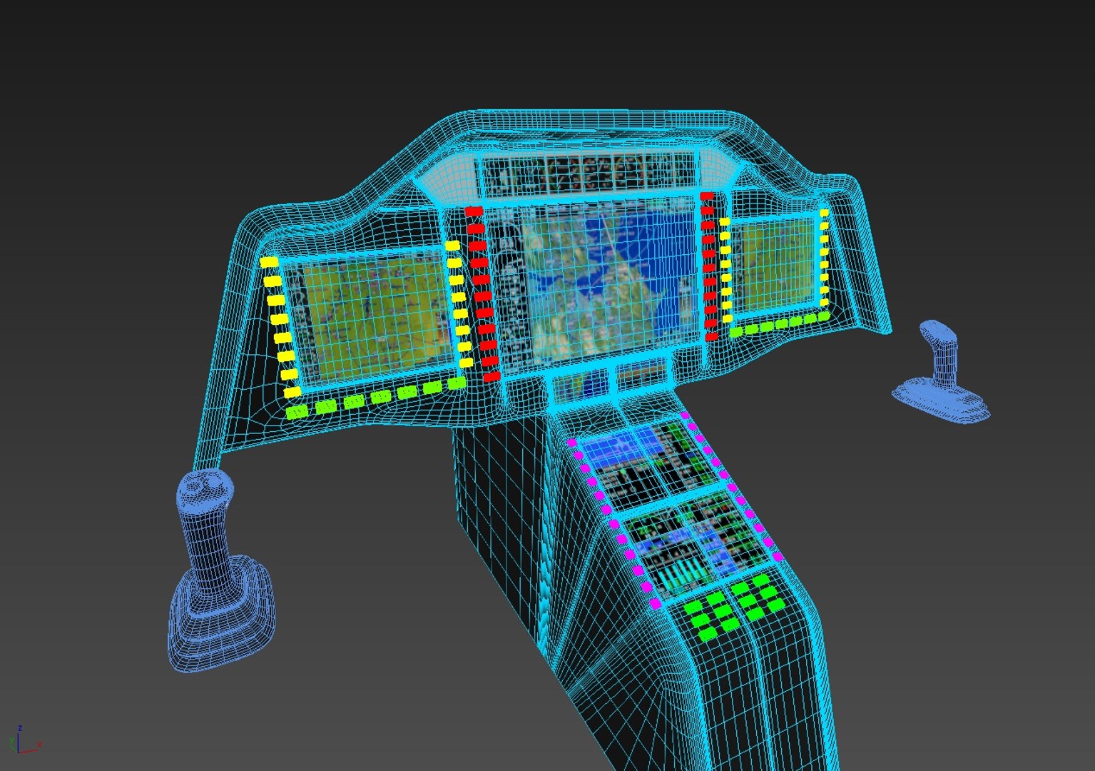 Aircraft Control Panel 3D Model - TurboSquid 1644363