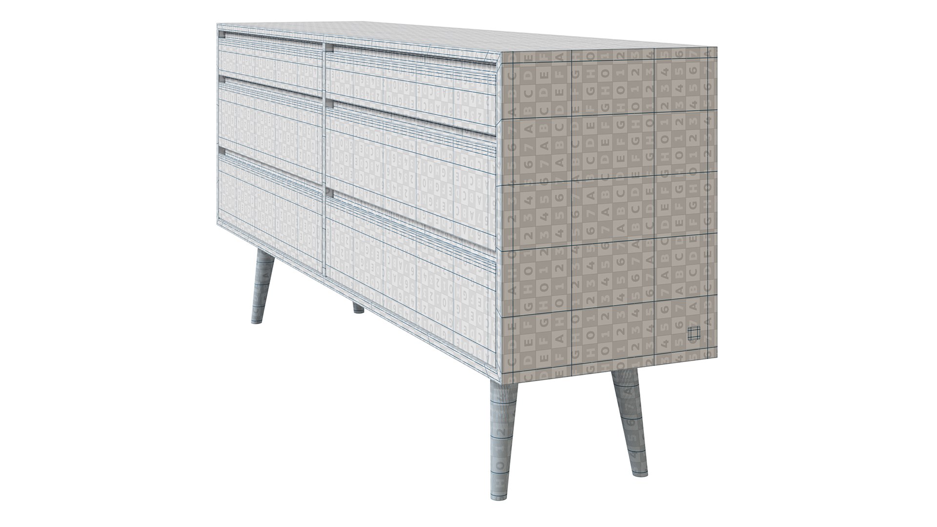 3D WeWood Double Chest Of Drawers - TurboSquid 2212440