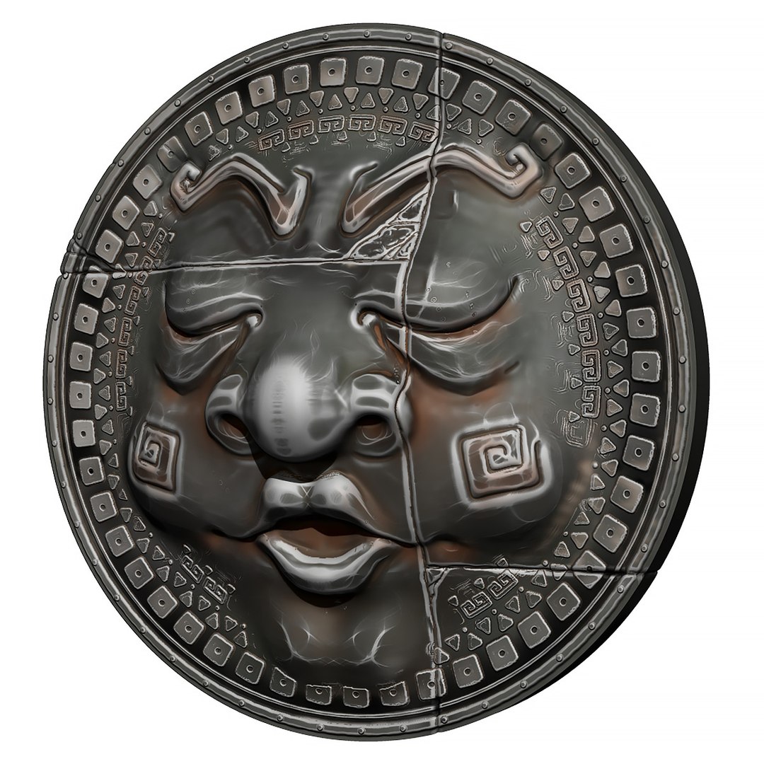 3D Mayan Dial Coin Prehistoric God - TurboSquid 2053078