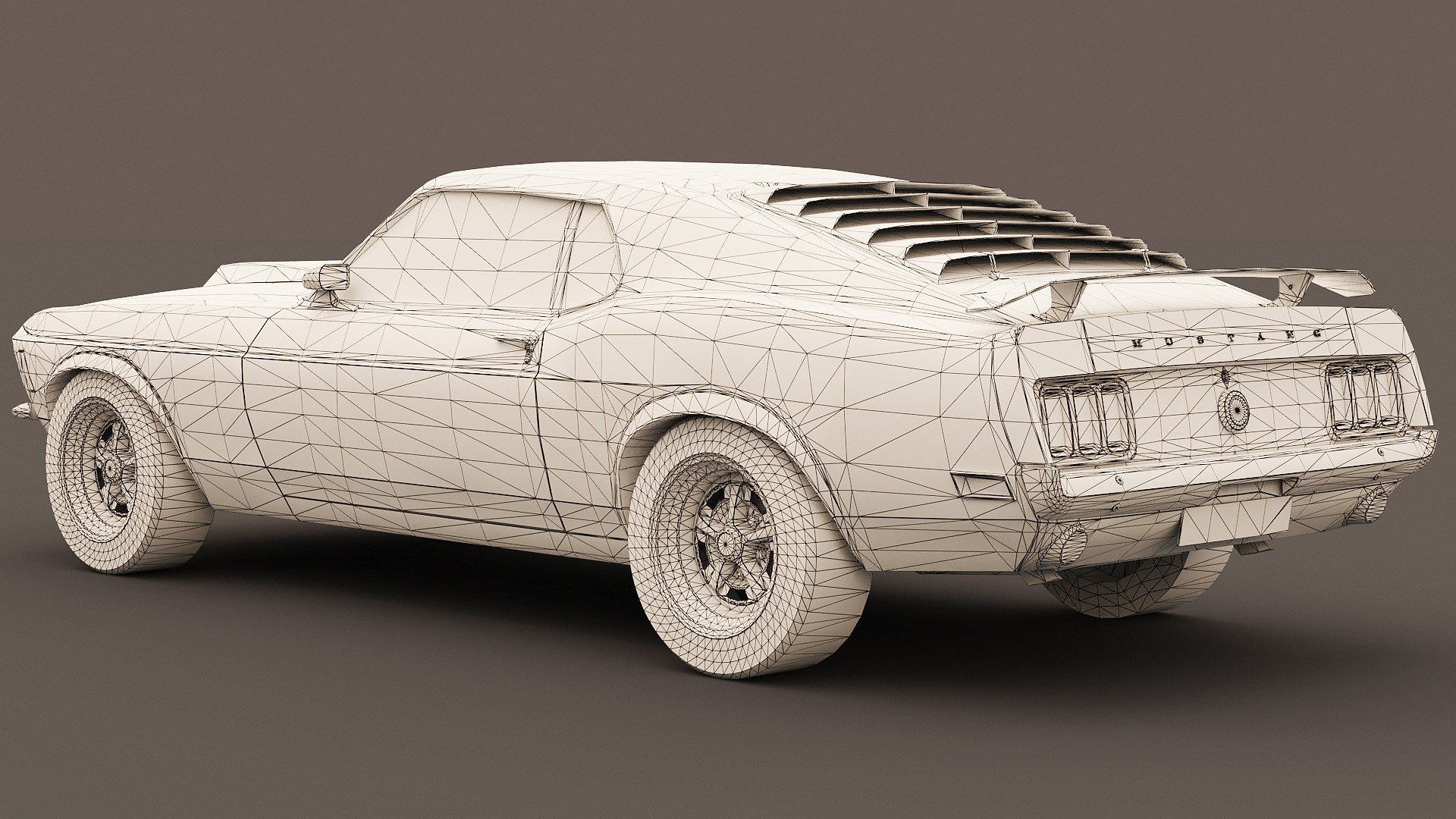 3D Ford Mustang Boss 429 1970 - TurboSquid 2031924