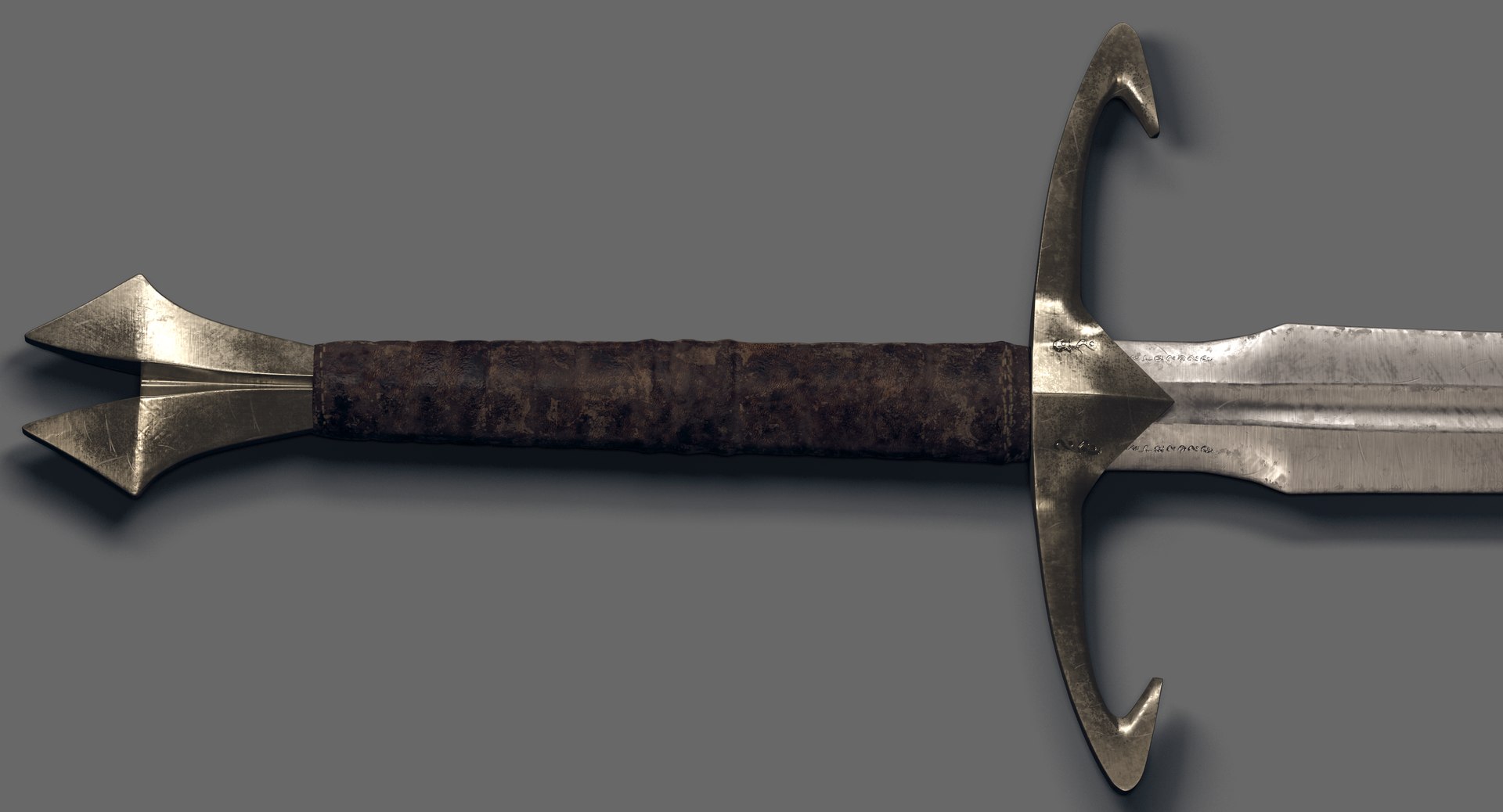 3D handed sword blade model - TurboSquid 1152219