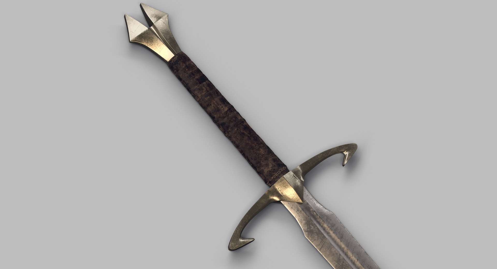 3D Handed Sword Blade Model - TurboSquid 1152219