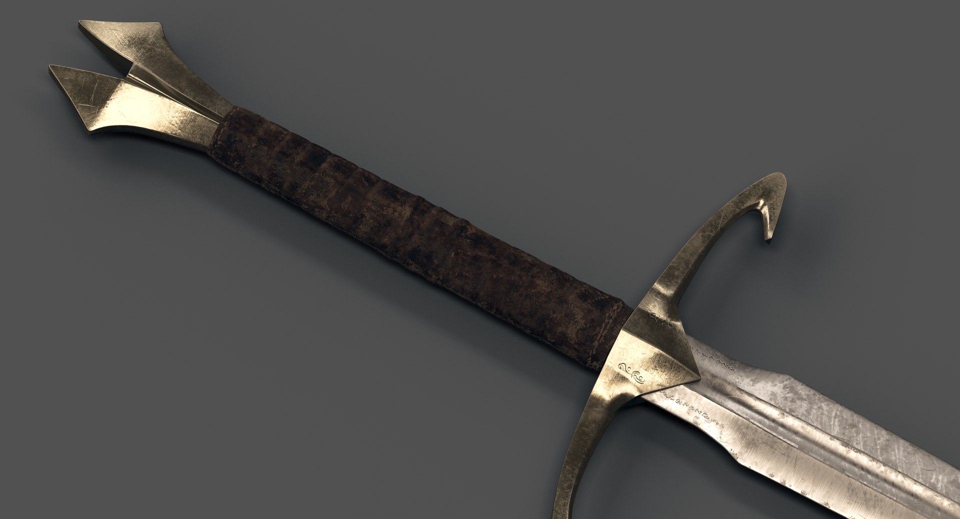 3D Handed Sword Blade Model - TurboSquid 1152219