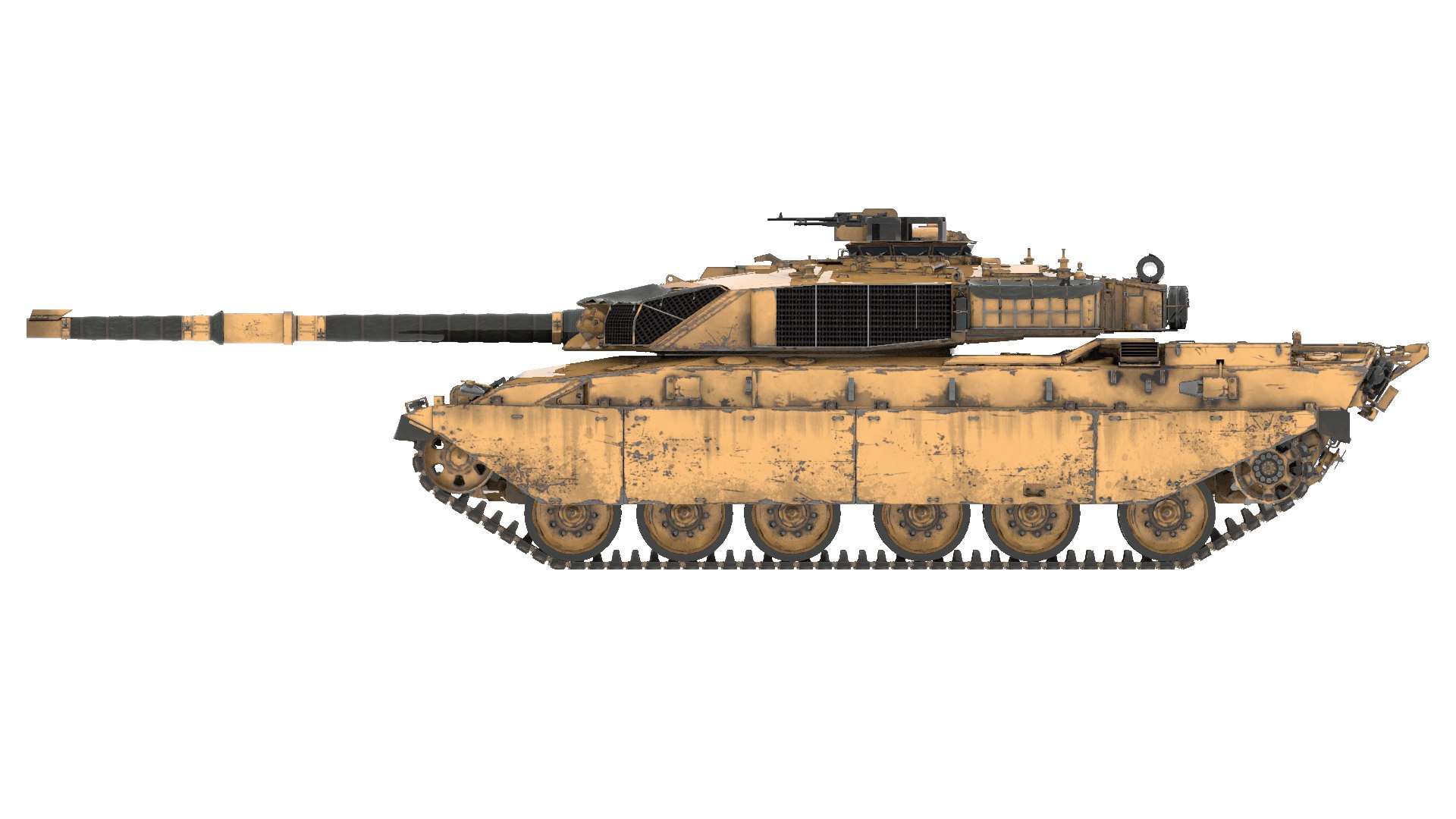 3D model challenger 1 - TurboSquid 1310392