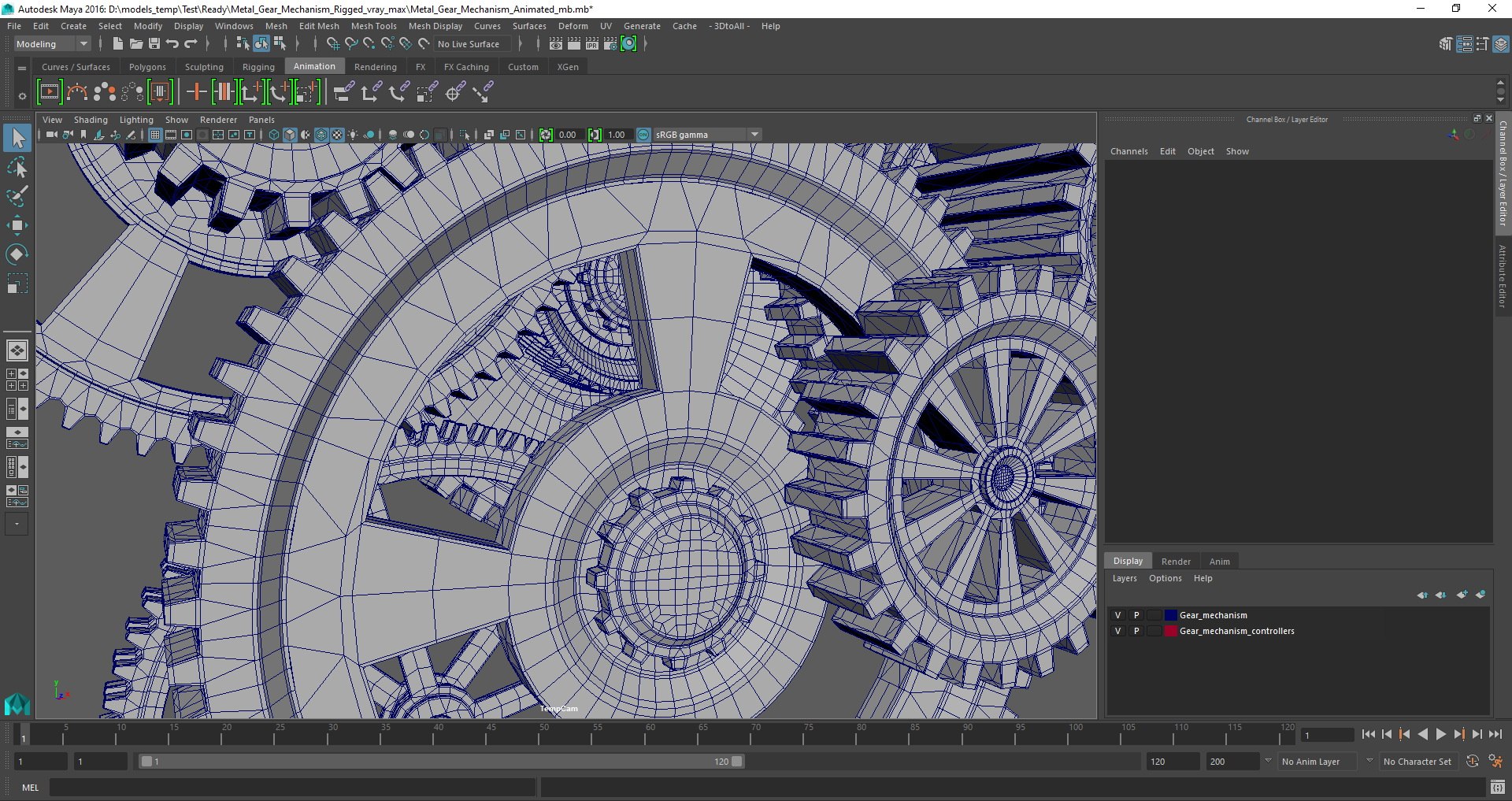 3D Metal Gear Mechanism Animation - TurboSquid 1538759