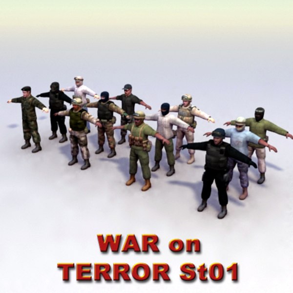 Collection Terrorist 3D Models for Download | TurboSquid