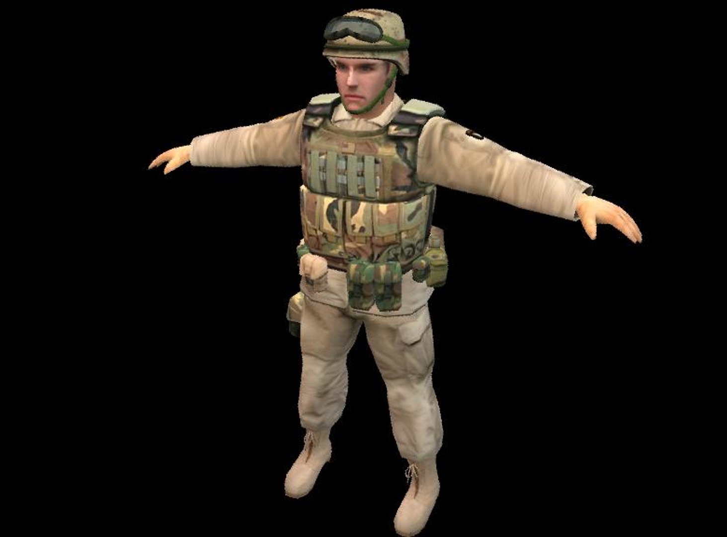 3d model of 12 military soldier combat