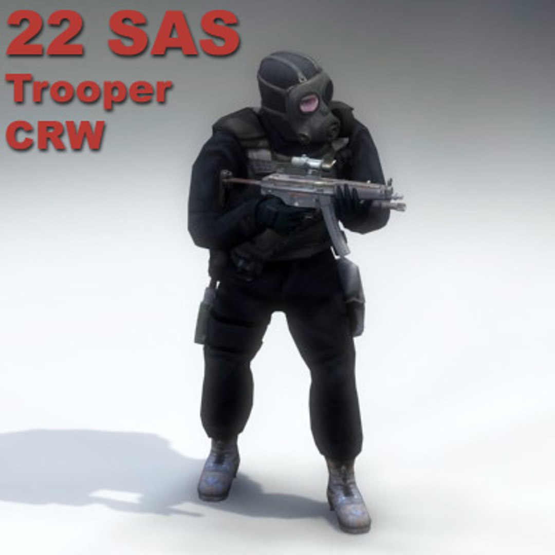 3d Model Of 12 Military Soldier Combat