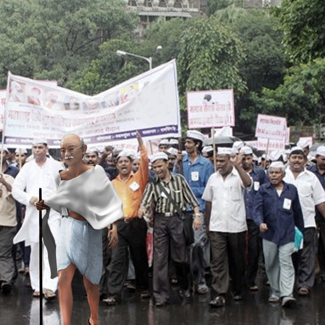 maya mahatma gandhi animation