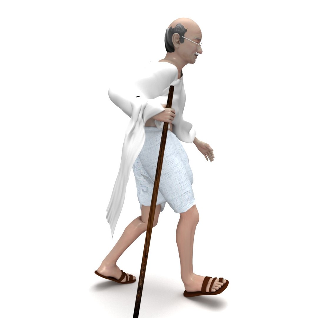 Maya Mahatma Gandhi Animation