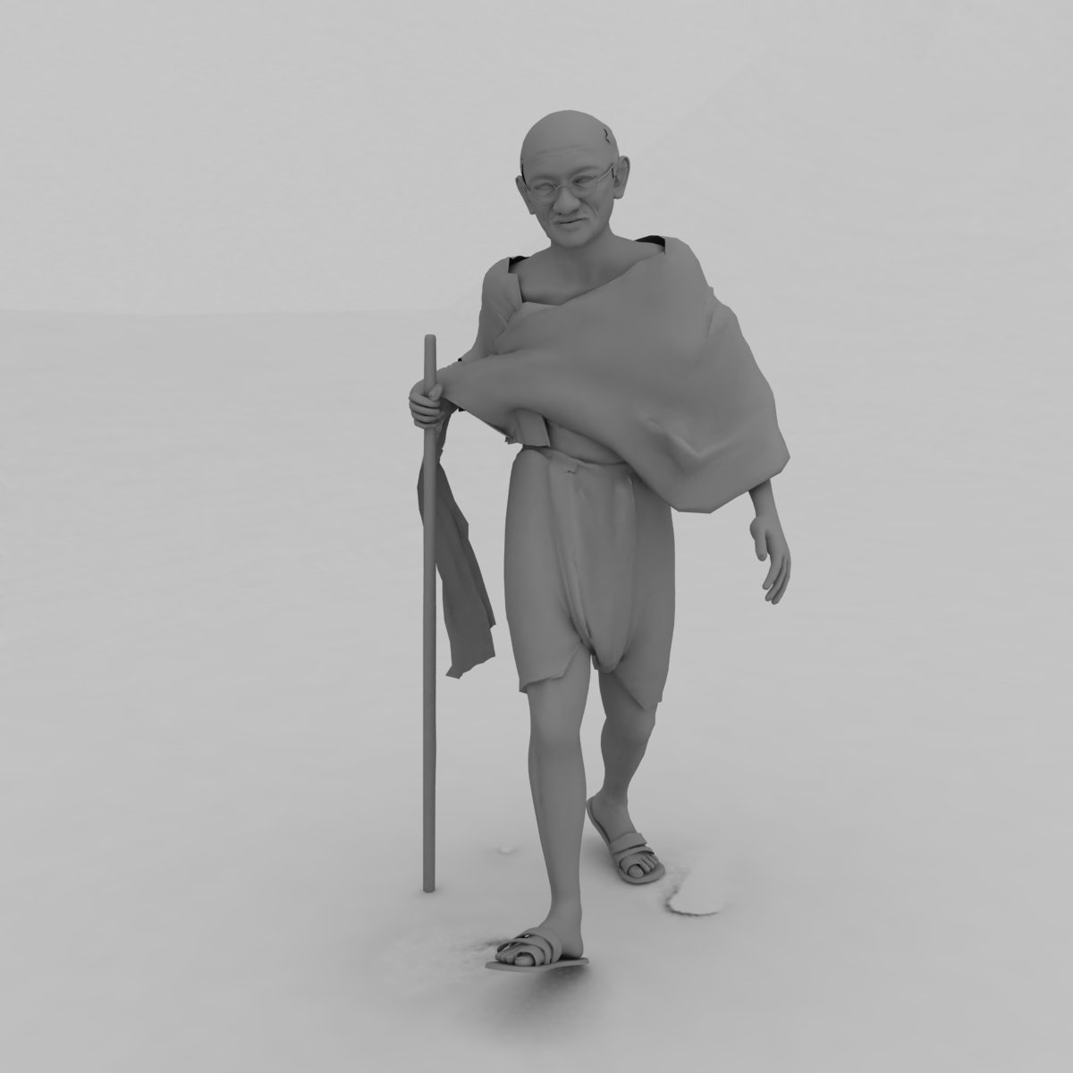 maya mahatma gandhi animation
