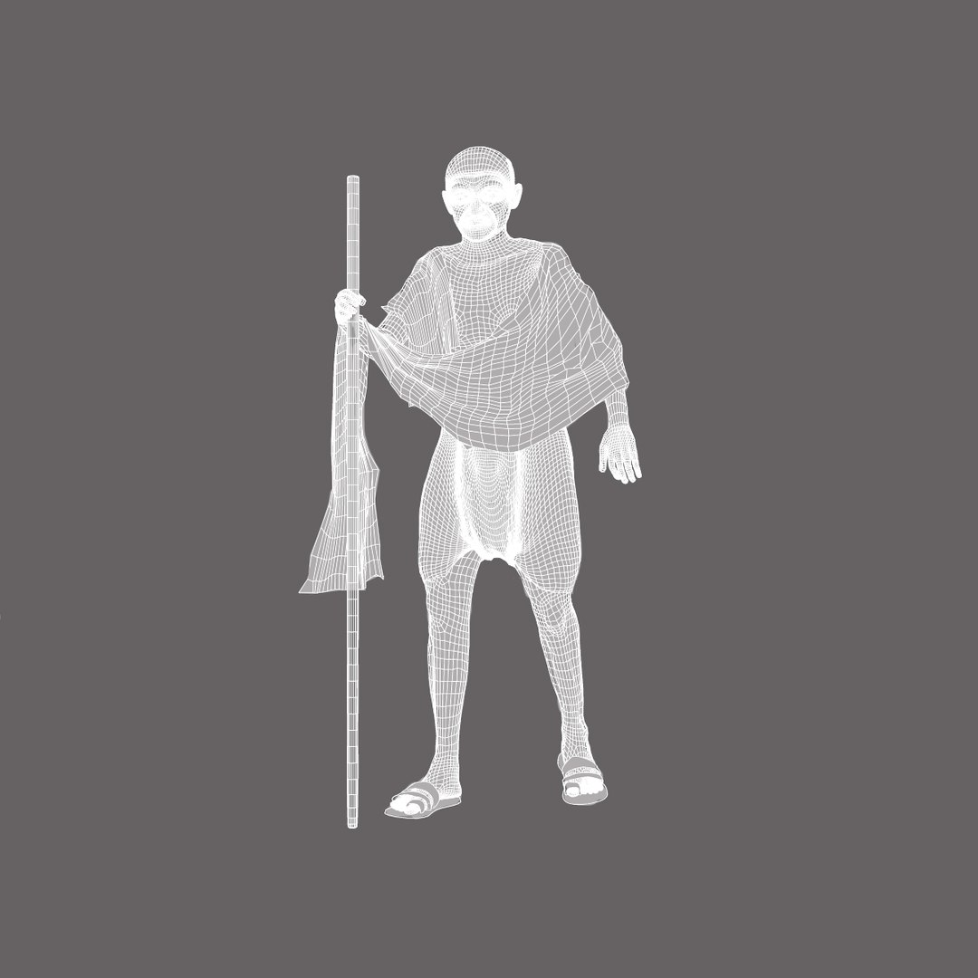 Maya Mahatma Gandhi Animation