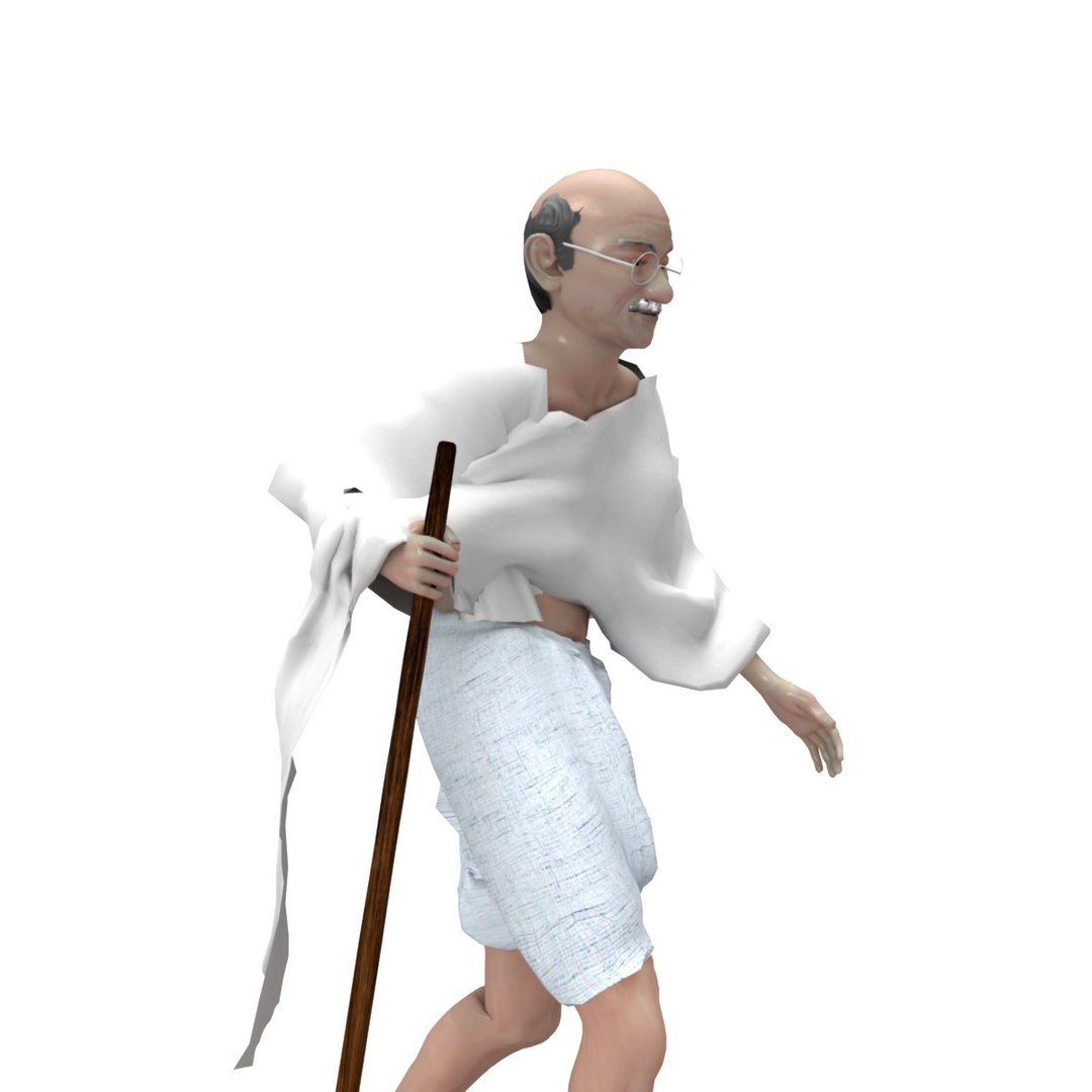 Maya Mahatma Gandhi Animation