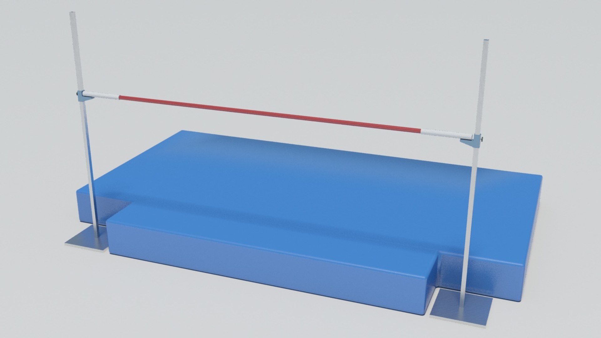 3d Model Athletics Jump