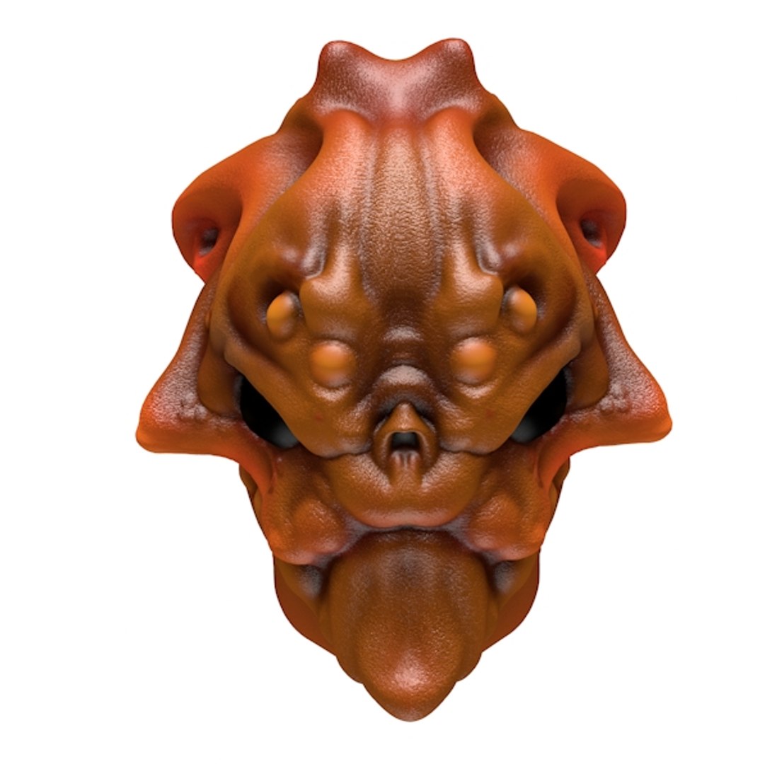 Alien head 3D model - TurboSquid 1617390