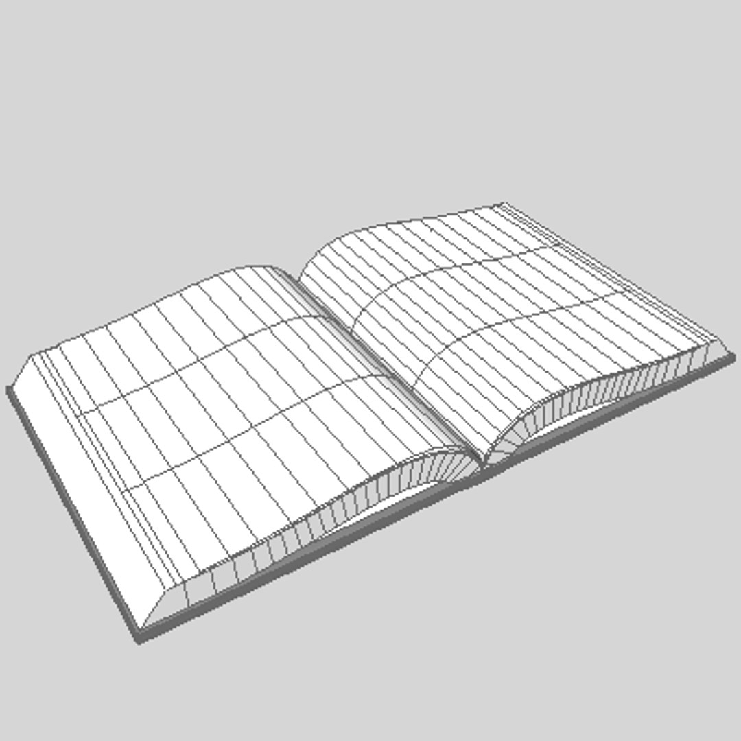 Book Pages 3d Model