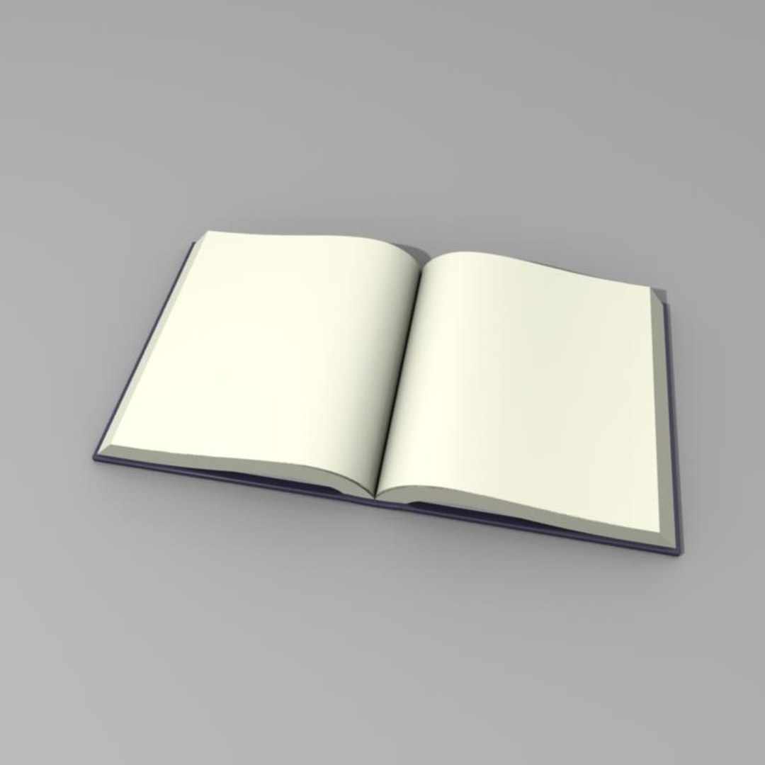Book Pages 3d Model