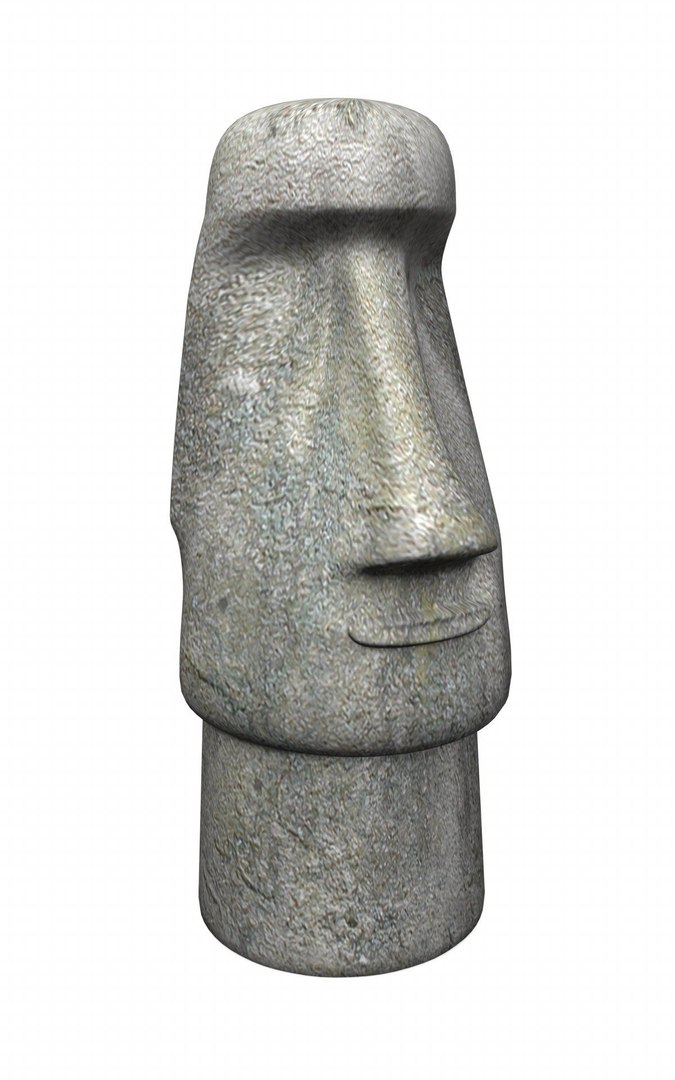3ds max easter island statue