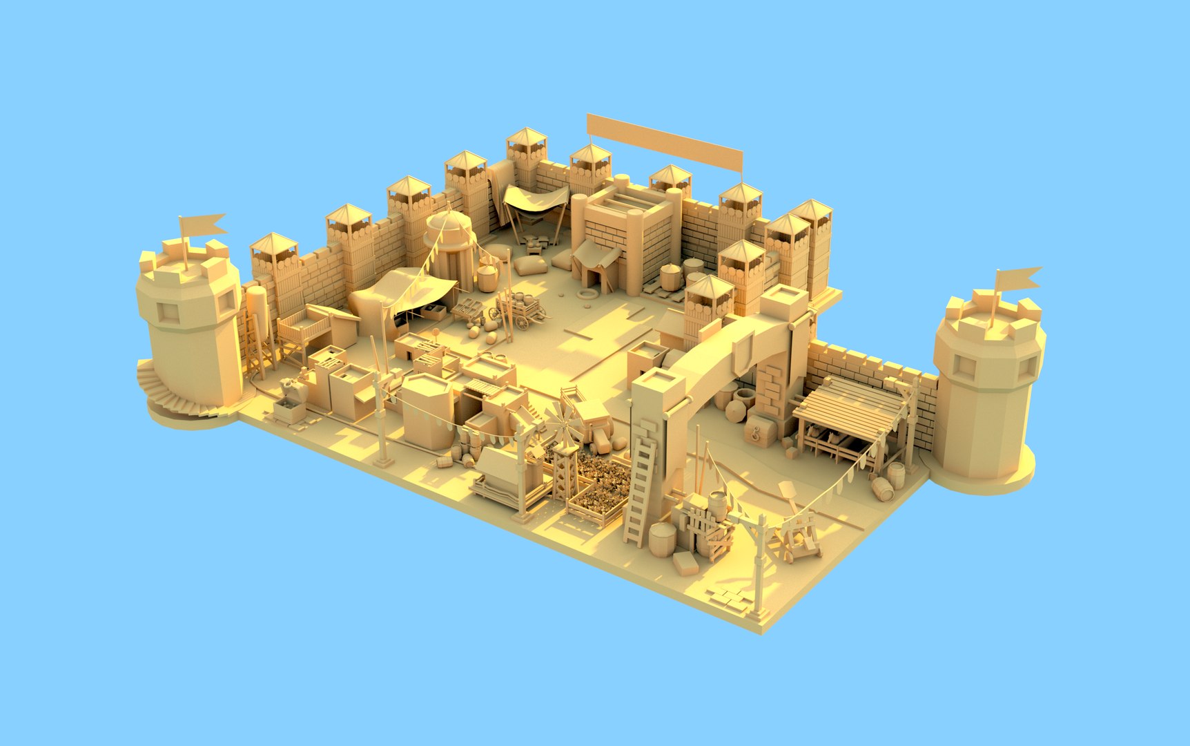 3D Castle Pack - TurboSquid 1483591