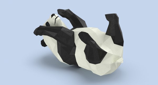 3D panda---rolling model - TurboSquid 1223677