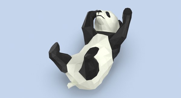 3D panda---rolling model - TurboSquid 1223677