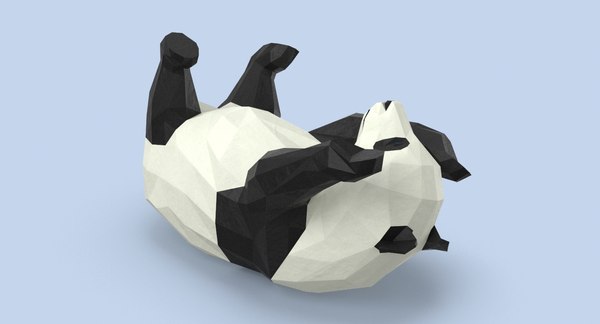 3D panda---rolling model - TurboSquid 1223677