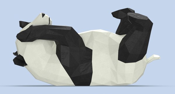 3D panda---rolling model - TurboSquid 1223677