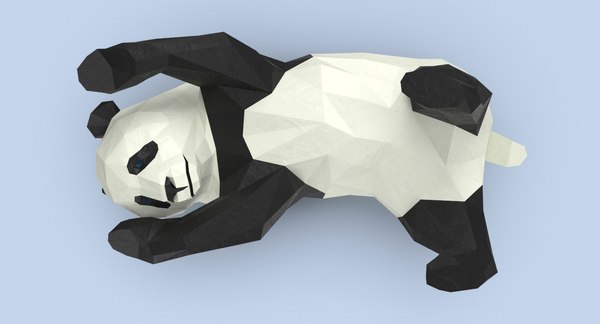3D panda---rolling model - TurboSquid 1223677
