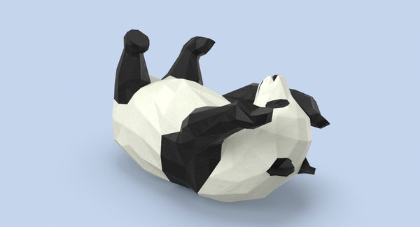 3D panda---rolling model - TurboSquid 1223677