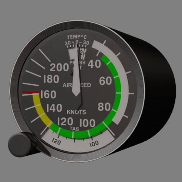 3d asi airspeed indicator instrument model