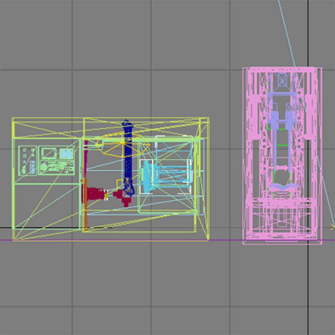 Industrial Machines 3d Model