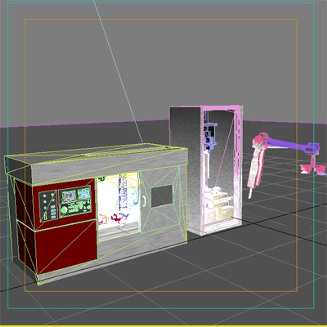 Industrial Machines 3d Model