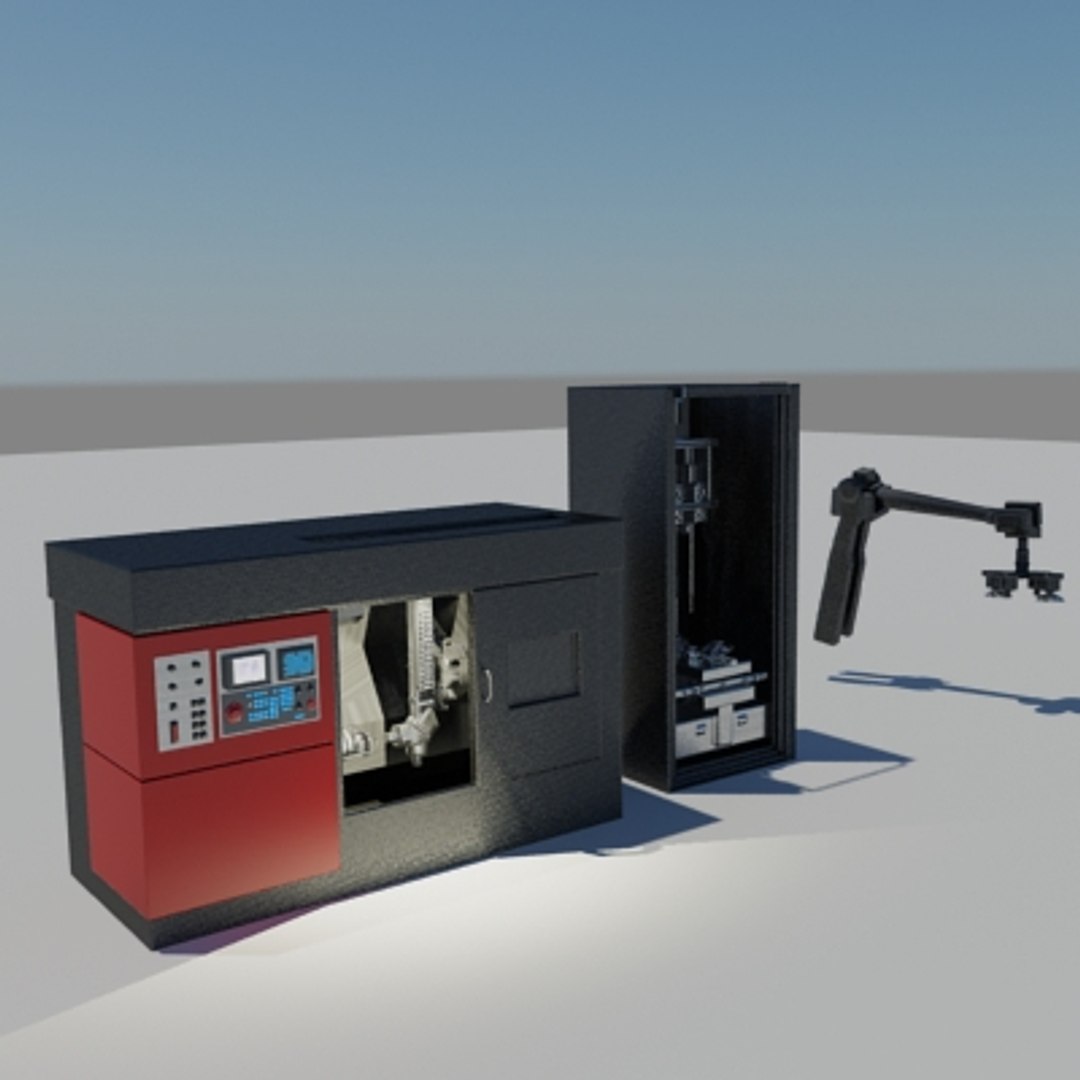 Industrial Machines 3d Model