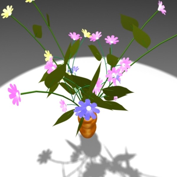free flowers 3d model