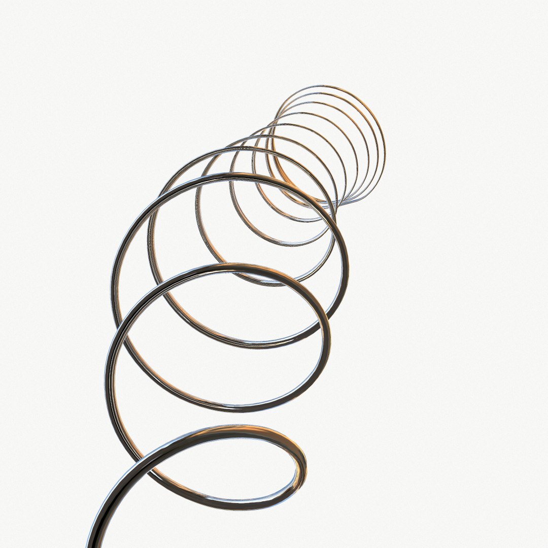 3D Metal Spiral Spring - TurboSquid 1410441