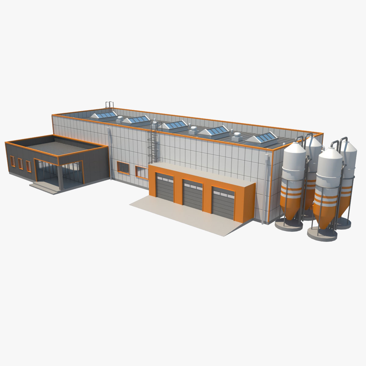 Industrial building 3D - TurboSquid 1325981