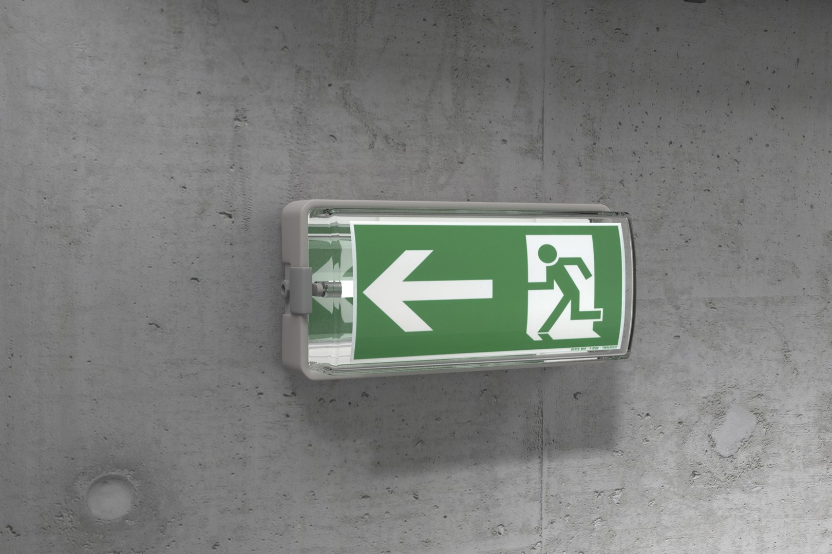 3D Model Emergency Exit Sign - TurboSquid 1224780