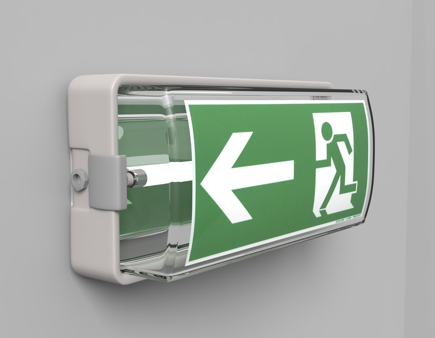 3D Model Emergency Exit Sign - TurboSquid 1224780