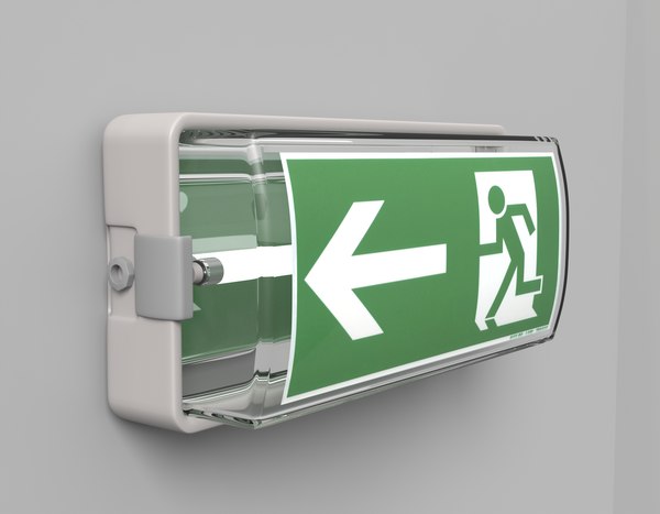 3D model emergency exit sign - TurboSquid 1224780
