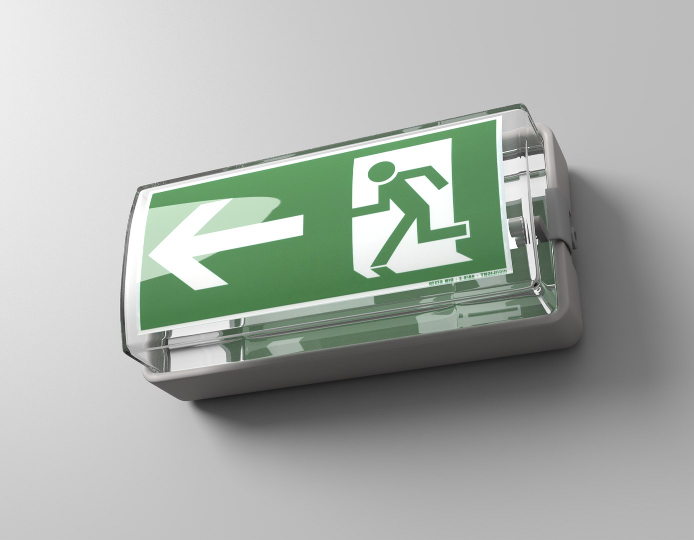 3D Model Emergency Exit Sign - TurboSquid 1224780
