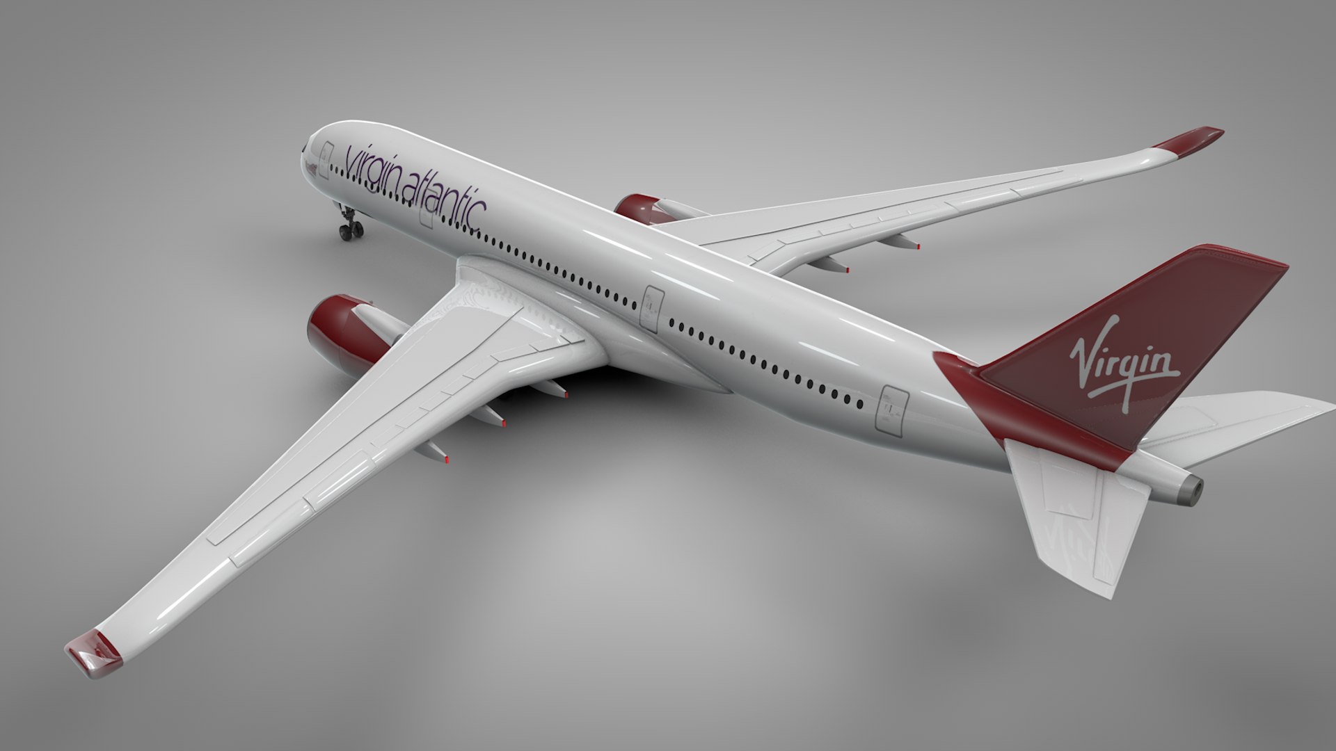 Airbus A350-900 Virgin Atlantic 3D Model - TurboSquid 1428612