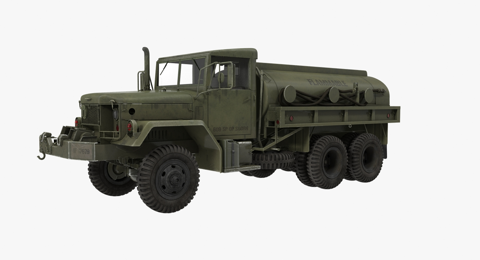 3d Army Fuel Tank Truck Model
